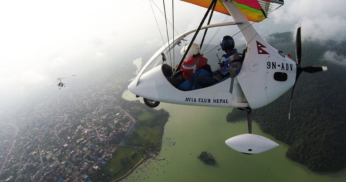 Ultralight Flight in Pokhara Nepal Ride